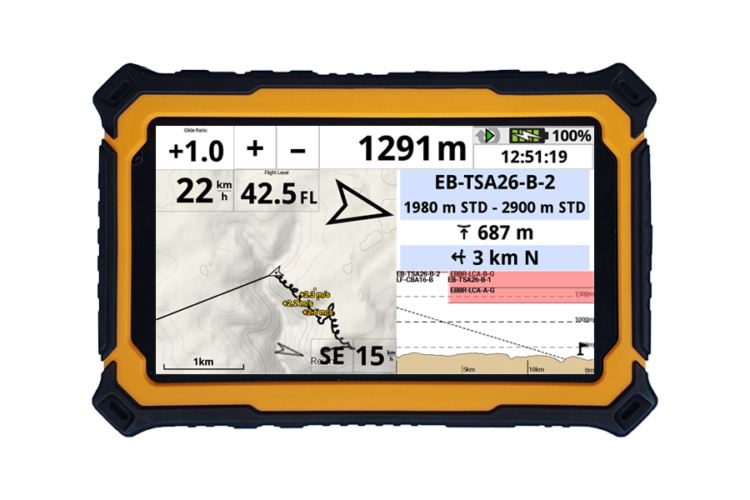AIR³ for Paragliding - Ideal navigation GPS instrument