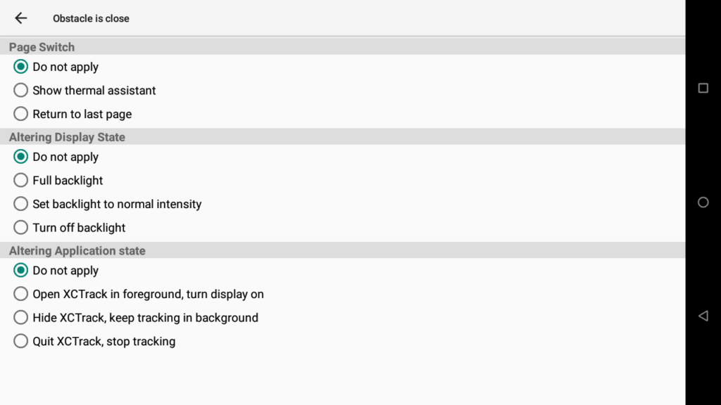Menu Preferences (3) - XCTrack Pro manual - AIR³ - Full details & description