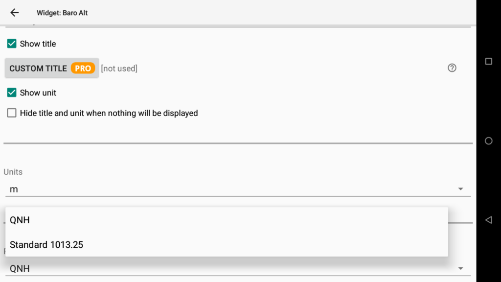 XCTrack Pro Widgets - Flying - Manual AIR³ - Full details & description
