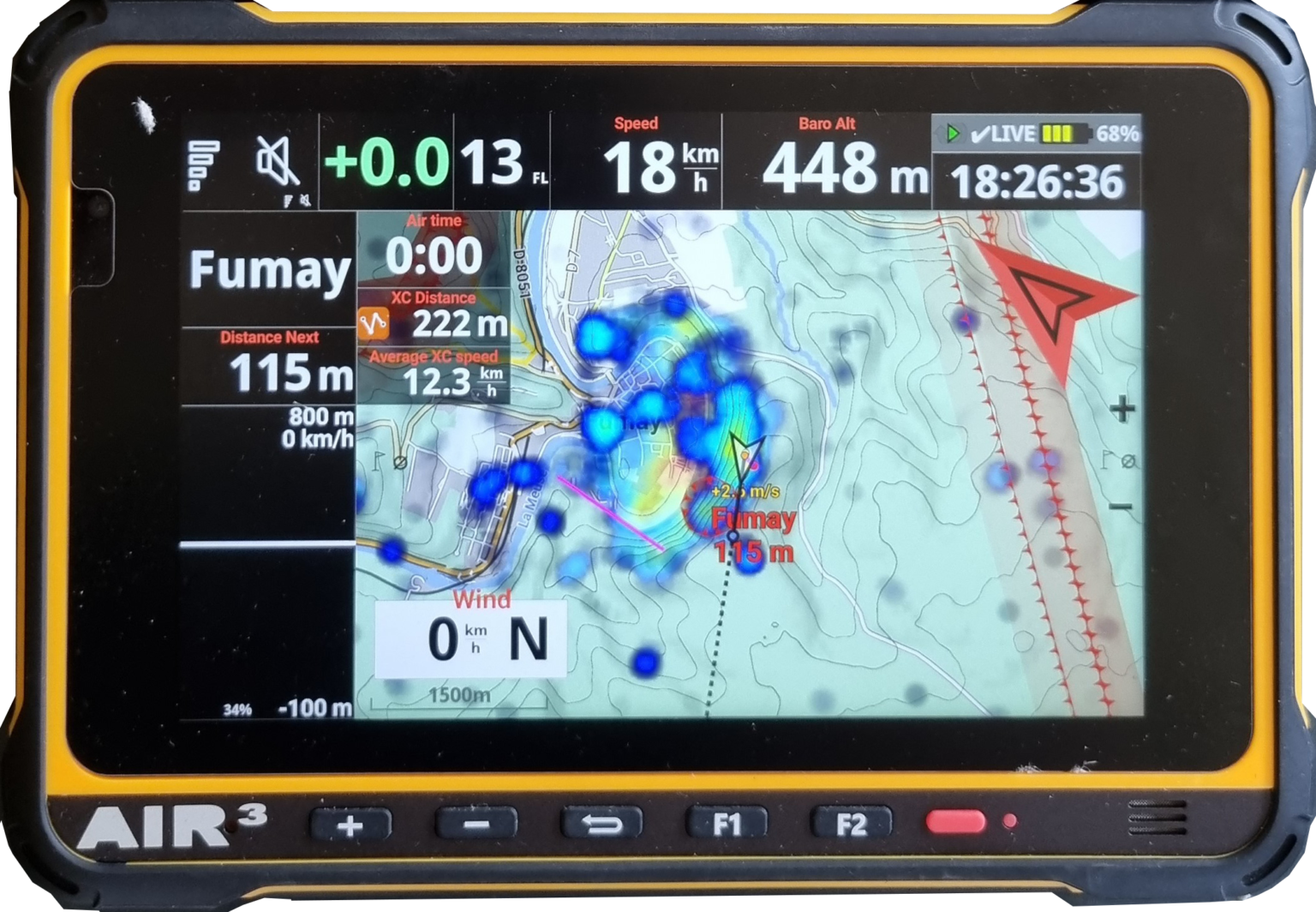AIR³ for Paragliding - Ideal navigation GPS instrument
