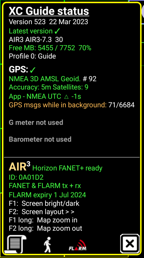 XC Guide specificities for AIR³ & XCTrack - AIR³